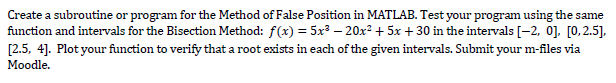 Solved Create A Subroutine Or Program For The Method Of 0542