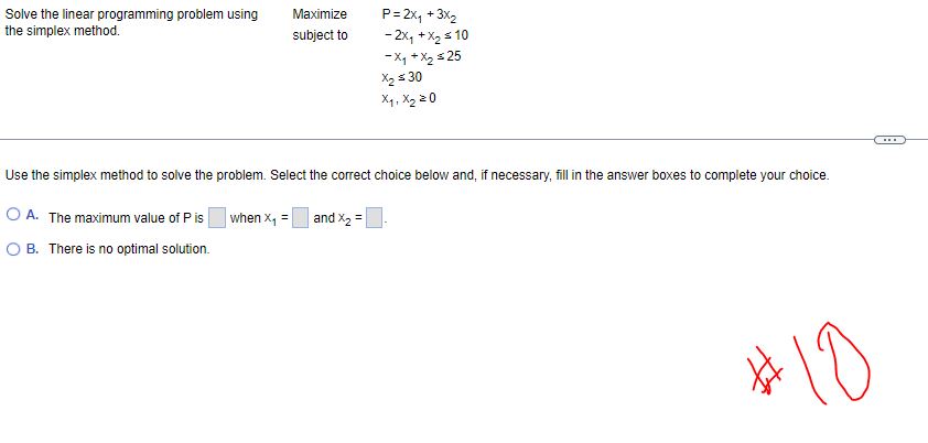 Solved Solve the linear programming problem usingthe simplex | Chegg.com