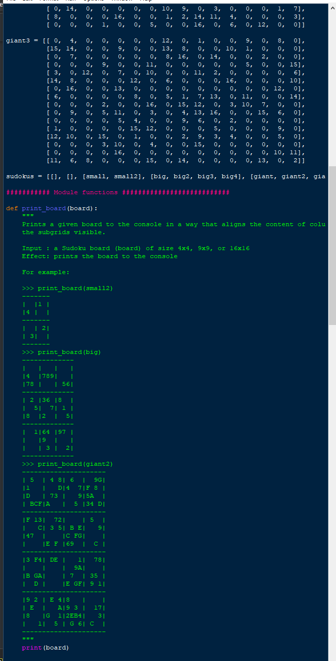 Solved Task 2: Generting Suduko board In the template file, | Chegg.com