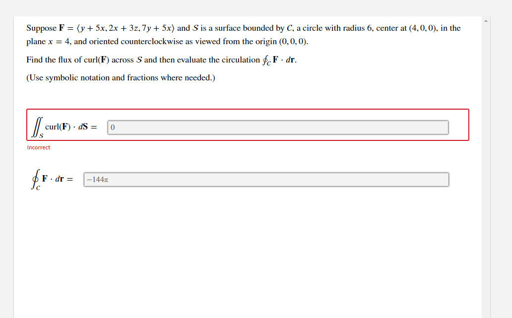 Solved Suppose 𝐅=〈𝑦+5𝑥,2𝑥+3𝑧,7𝑦+5𝑥〉 and is a | Chegg.com