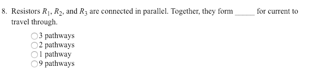 Solved 8. Resistors Ri, R2, and R3 are connected in | Chegg.com