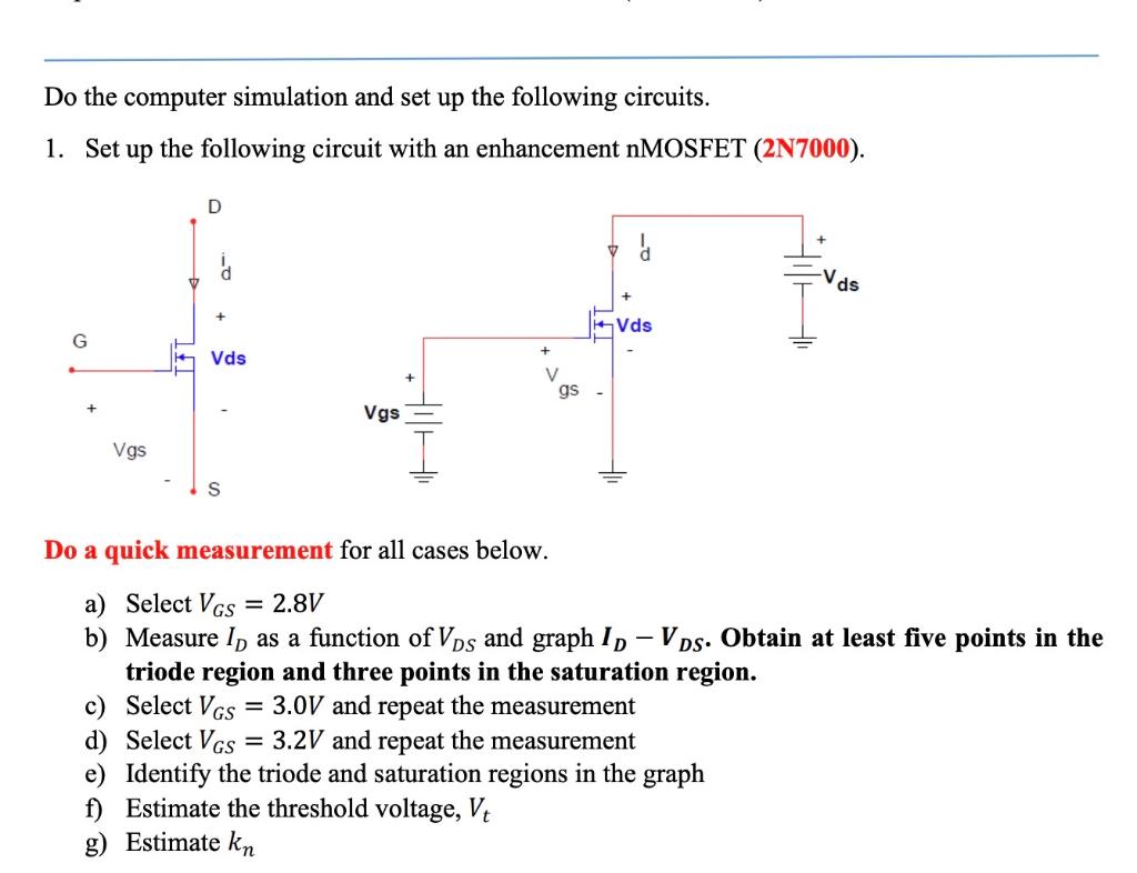 Solved Do the computer simulation and set up the following | Chegg.com