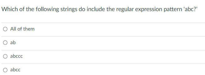 Solved What does this regular expression match? ∧[ab] Any | Chegg.com