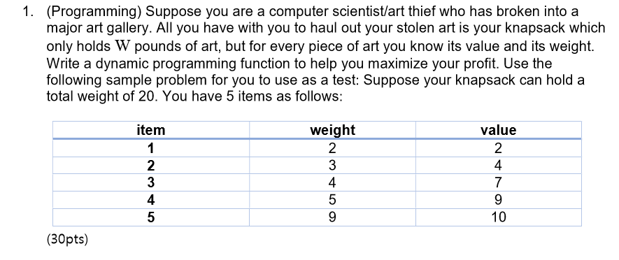 Solved 1. (Programming) Suppose you are a computer | Chegg.com