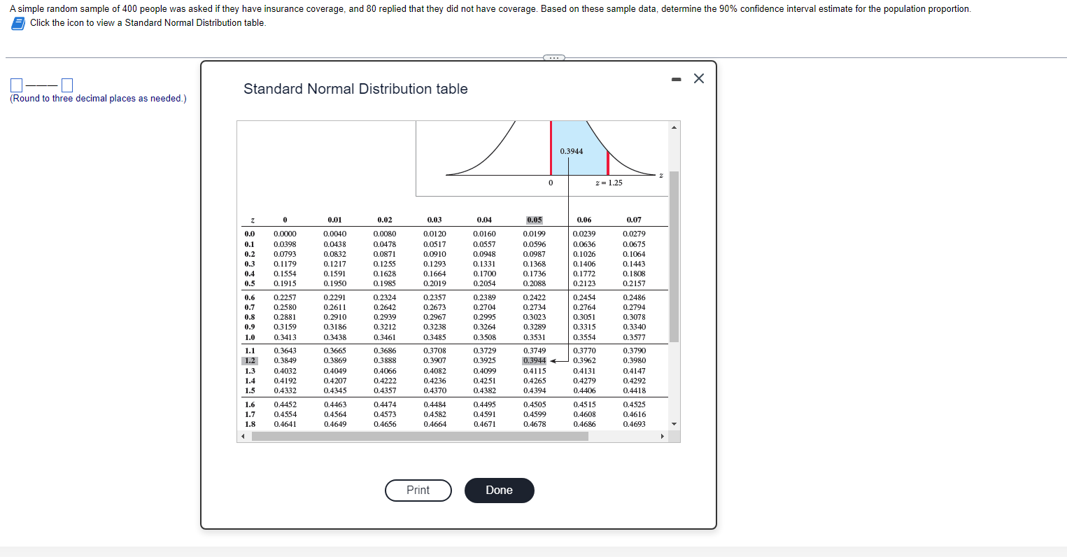 Solved \begin{tabular}{l|l} (Round to three decimal places | Chegg.com