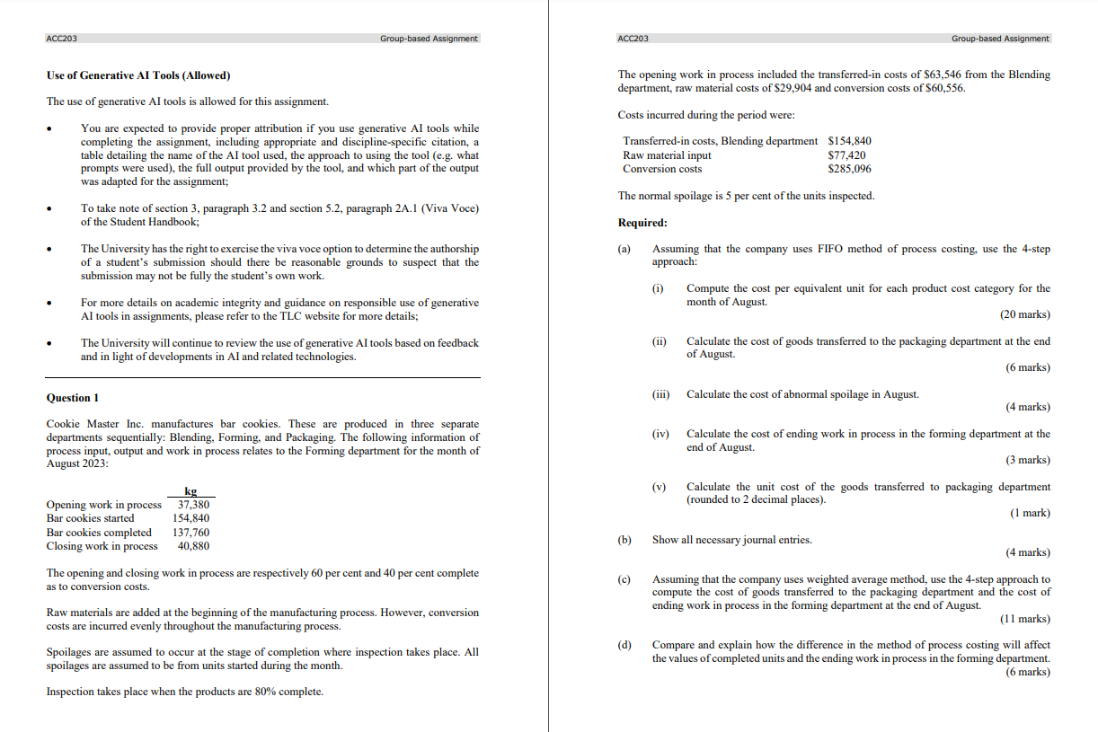 Solved Use of Generative AI Tools (Allowed) The use of | Chegg.com