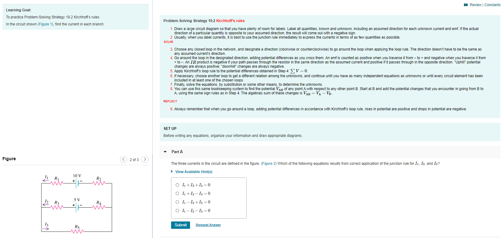 Solved A Review Constants Learning Goal: To practice Problem | Chegg.com