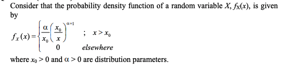 Solved Consider that the probability density function of a | Chegg.com