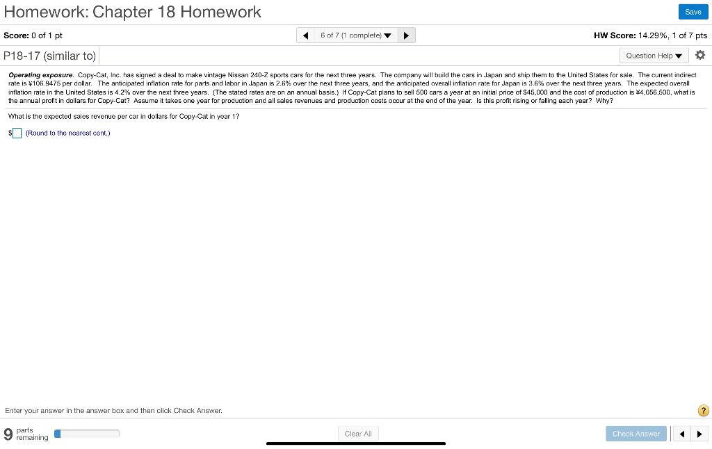 Solved Homework Chapter 18 Homework Save Score 0 Of 1 Pt 6