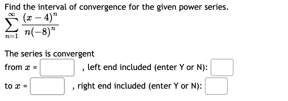 Solved Identify the correct convergence test • Set up and | Chegg.com