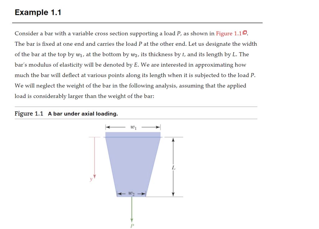 Solved 1. Solve Example 1.1Dusing (a) two elements and (b) | Chegg.com