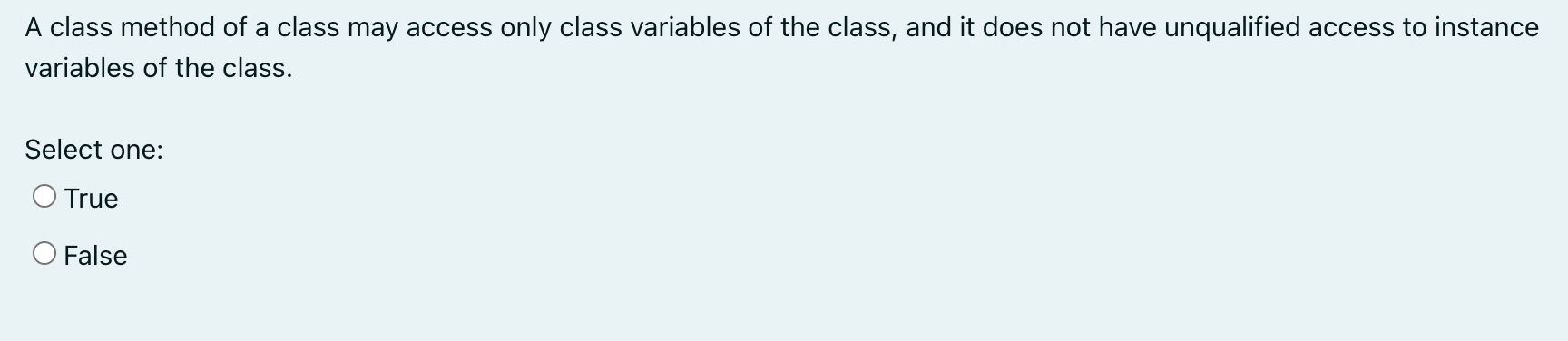 Solved How can you distinguish an instance variable from a | Chegg.com