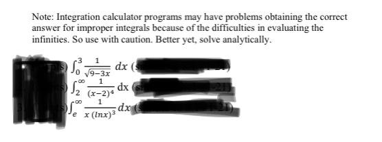 Solved USE THE DEFINITION OF AN IMPROPER INTEGRAL TO | Chegg.com