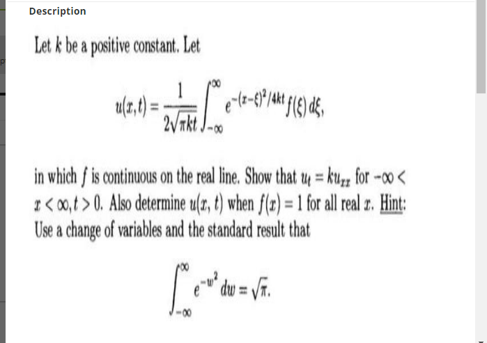 Let k be a positive constant. Let | Chegg.com