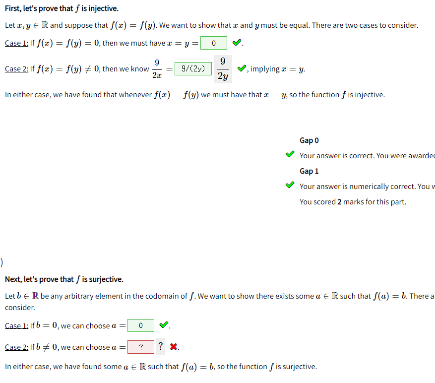 Solved Let's prove that the function f:R→R defined by | Chegg.com