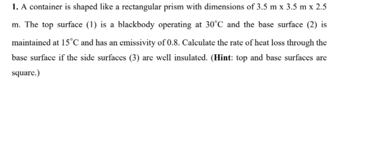 Solved 1. A container is shaped like a rectangular prism | Chegg.com