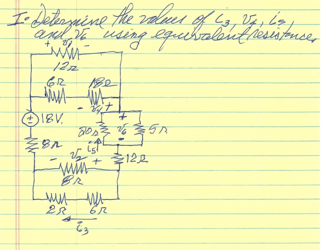 Solved Determine the values of i3, V4, i5, and V6 using | Chegg.com