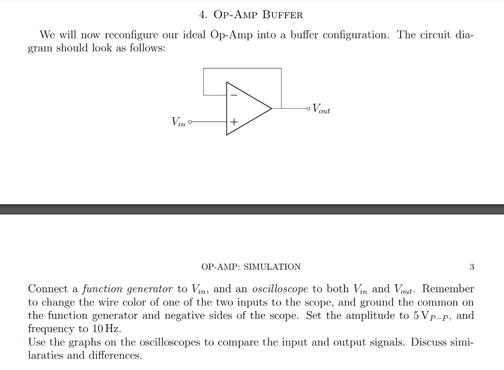 Solved We will now reconfigure our ideal Op-Amp into a | Chegg.com