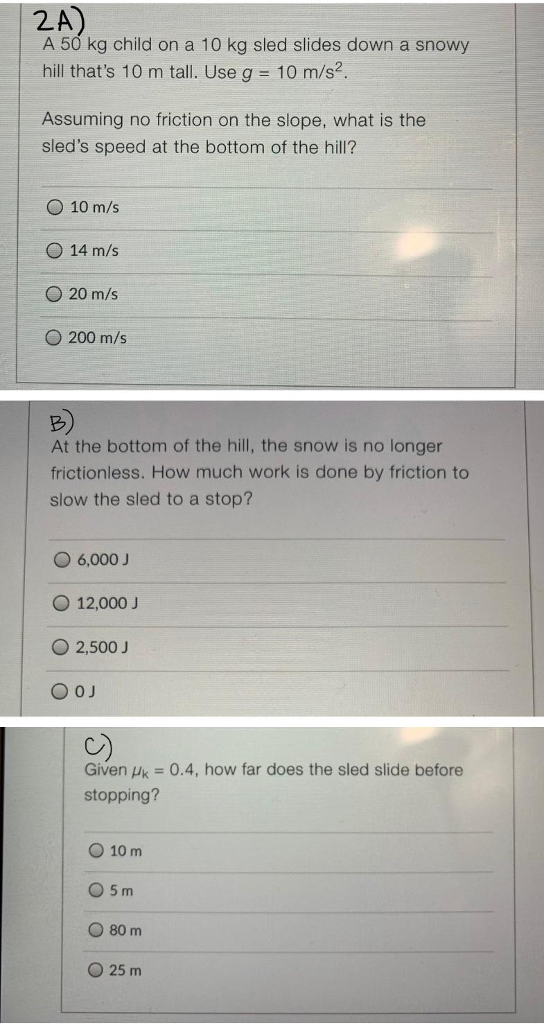 Solved Please answer all parts thanks! A 50 kg child on a 10 | Chegg.com