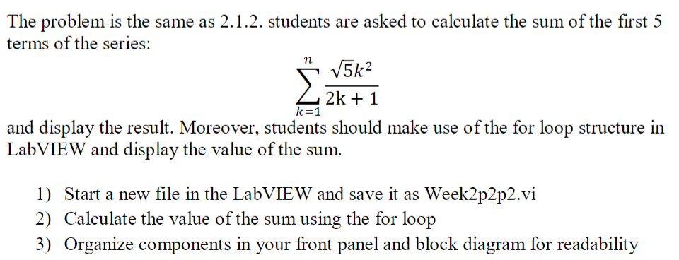 Solved The problem is the same as 2.1.2. students are asked | Chegg.com