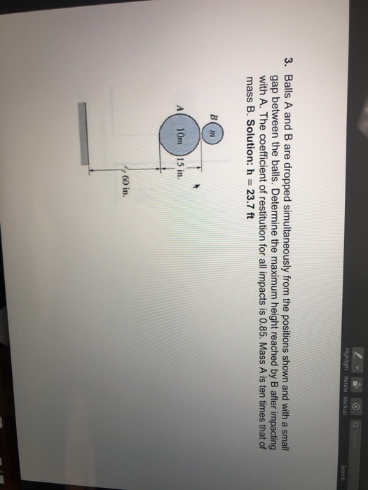 Solved Highlight Rotate Ma Suggested Problems Impact 1. Two | Chegg.com
