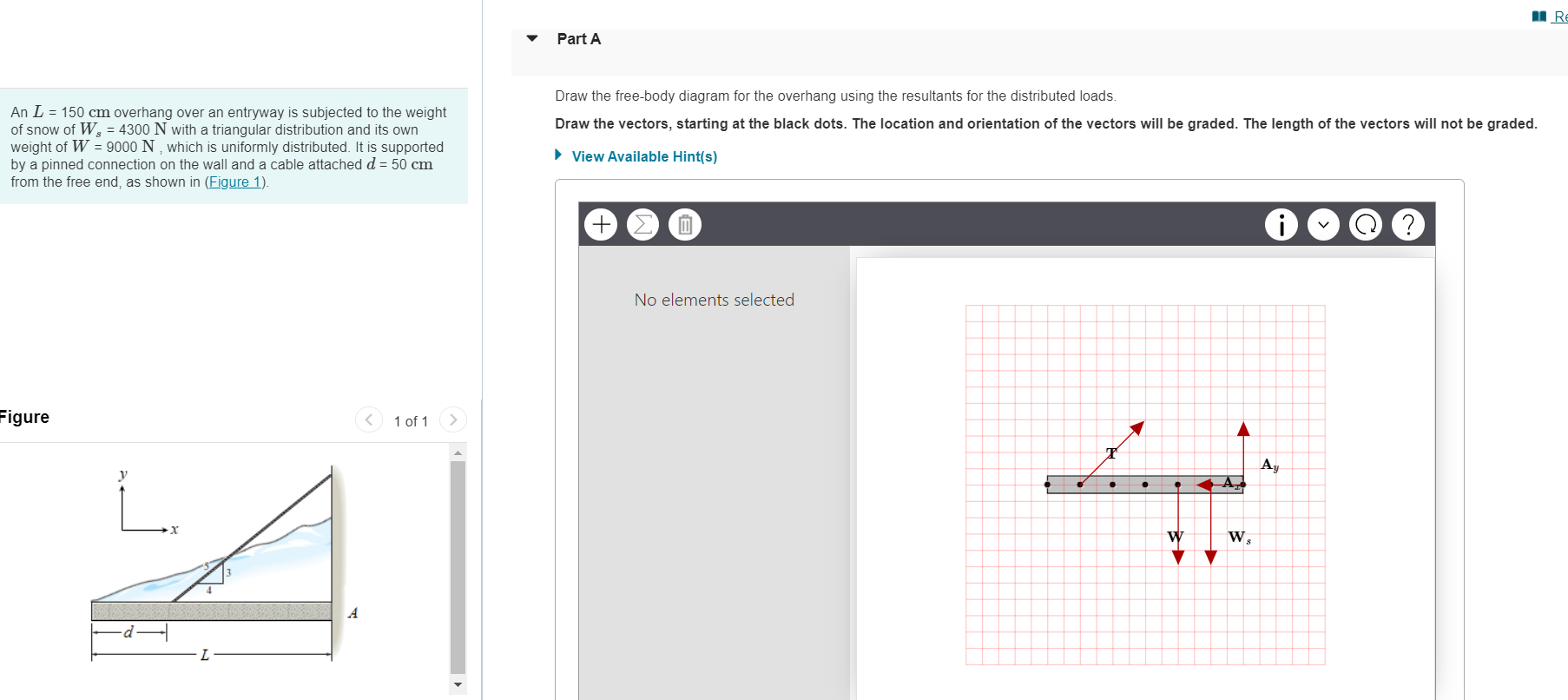 Solved An L=150 cm overhang over an entryway is subjected to | Chegg.com