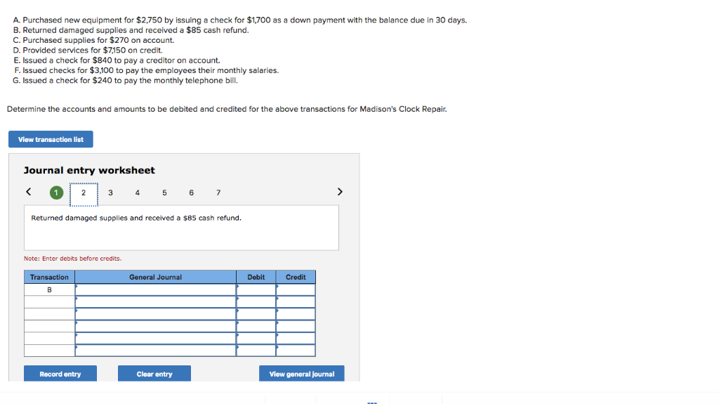 Solved A. Purchased new equipment for $2,750 by issuing a | Chegg.com