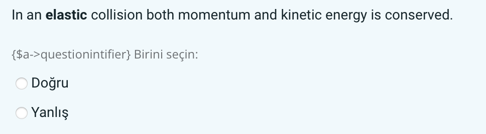 Solved In an elastic collision both momentum and kinetic | Chegg.com
