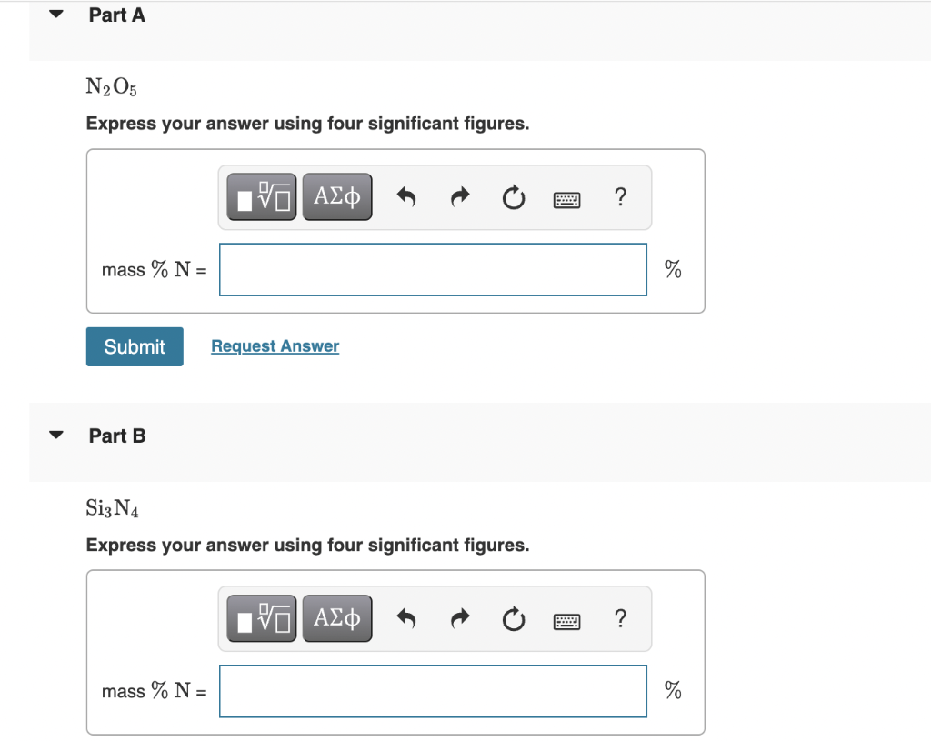 Solved N2o5 Express Your Answer Using Four Significant