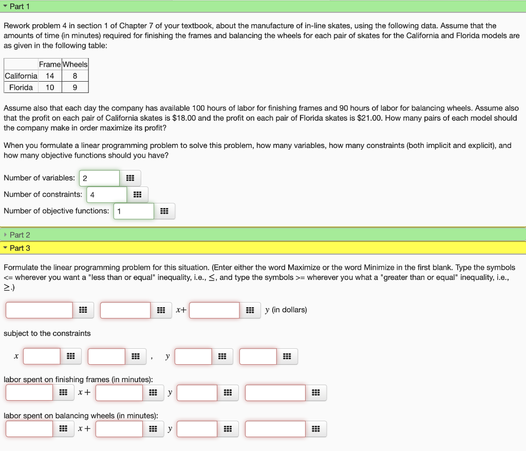 Solved Part 1 Rework problem 4 in section 1 of Chapter 7 of | Chegg.com