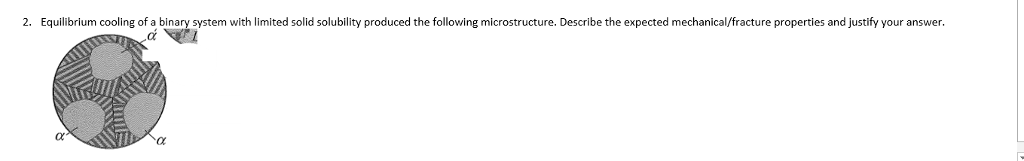 Solved 2. Equilibrium cooling of a binary system with | Chegg.com