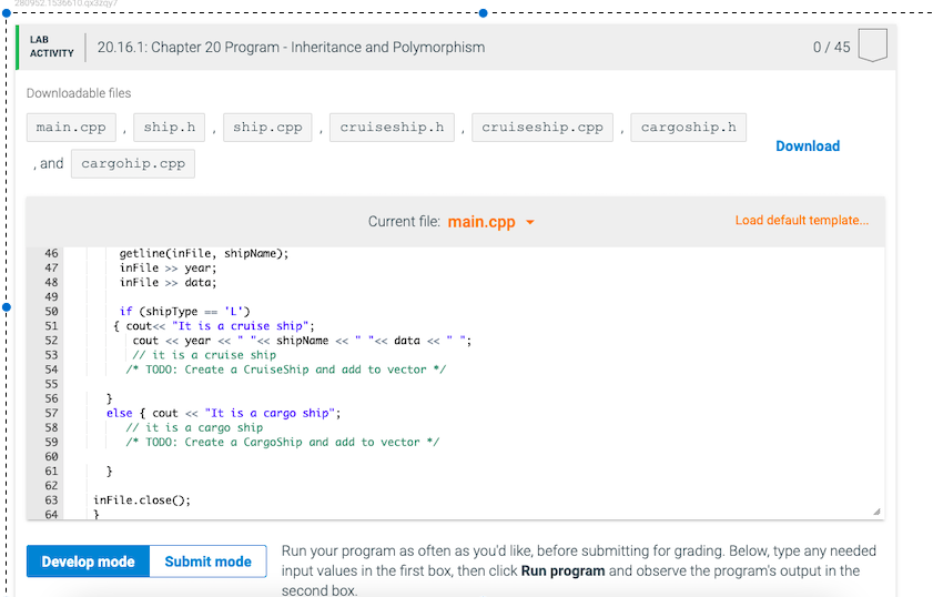 Solved Write a program that will create a CruiseShip class | Chegg.com