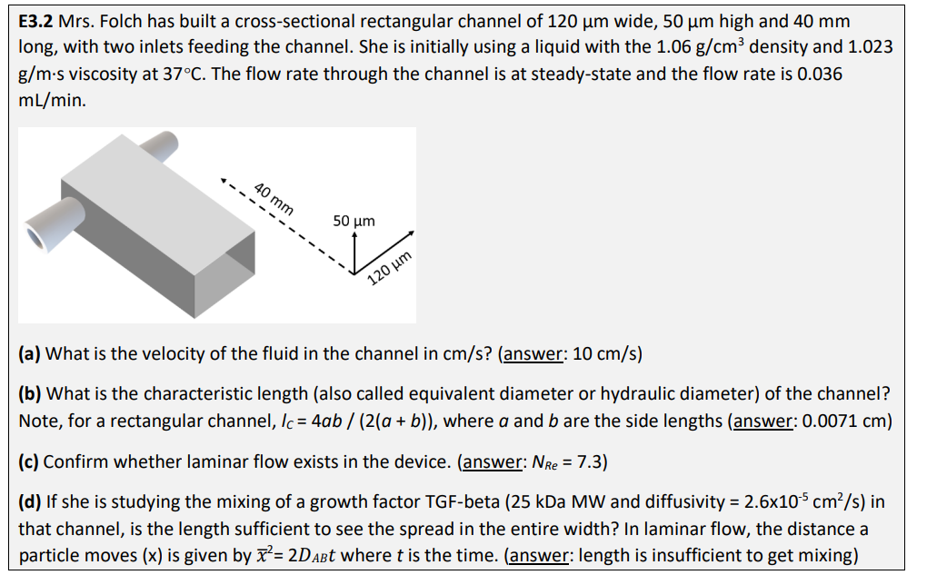 Solved E3.2 ﻿Mrs. ﻿Folch has built a cross-sectional | Chegg.com