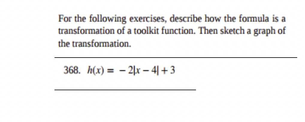 Solved For the following exercises, describe how the formula | Chegg.com