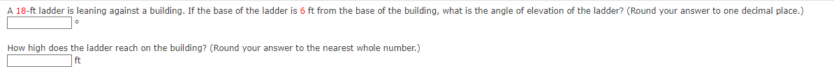 Solved How high does the ladder reach on the building? | Chegg.com