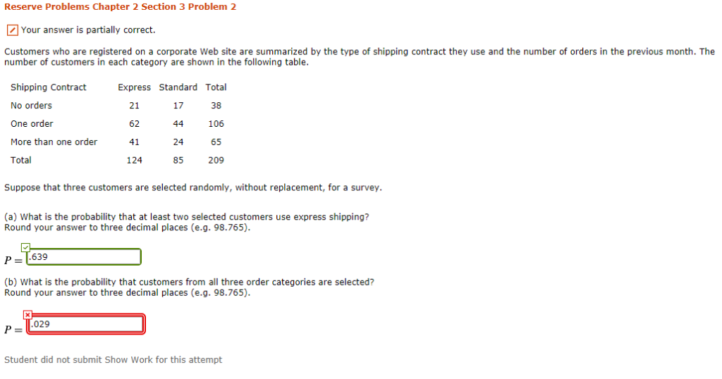 Solved Reserve Problems Chapter 2 Section 3 Problem 2 Your | Chegg.com