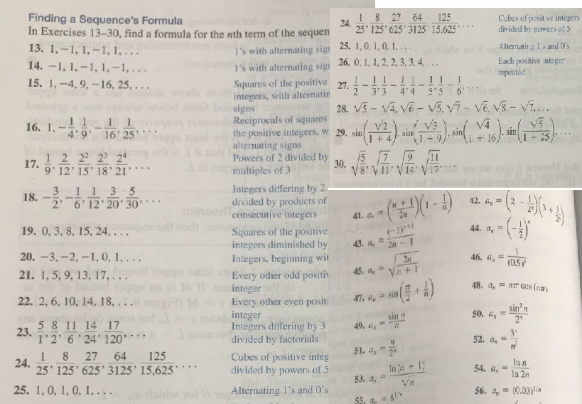 Solved 27. - 13-11-11 ( sin 19 Finding a Sequence's Formula | Chegg.com