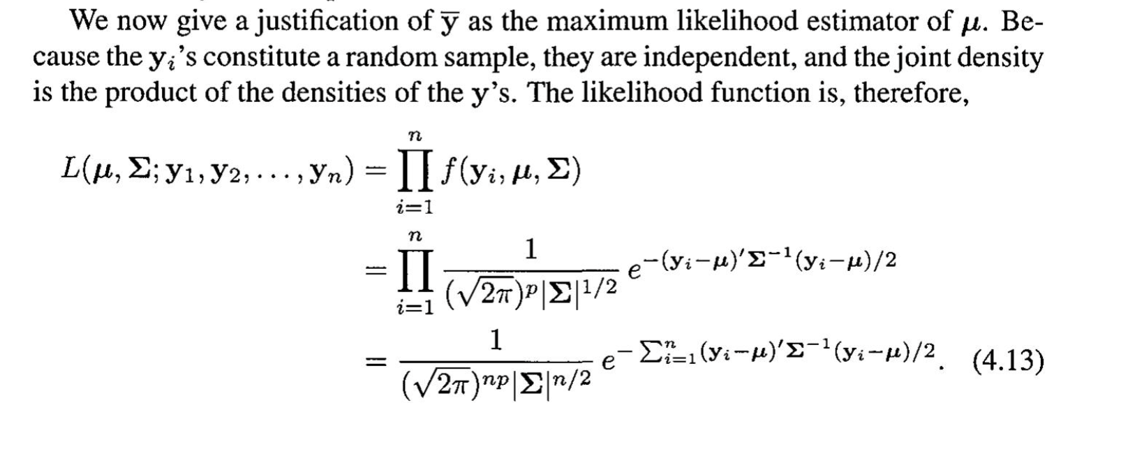 4 3 Show That The Form Of The Likelihood Function In