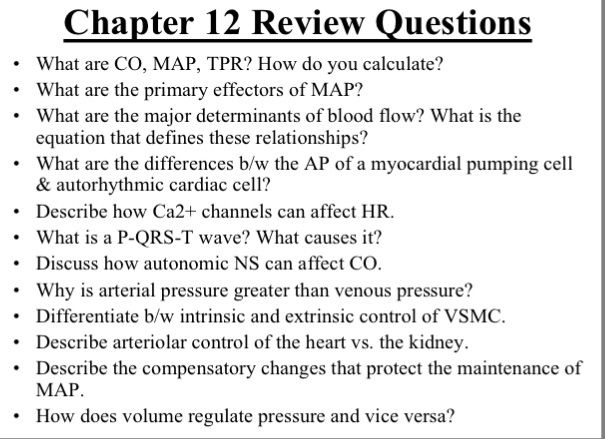 Solved Chapter 12 Review Questions What are CO, MAP, TPR? | Chegg.com