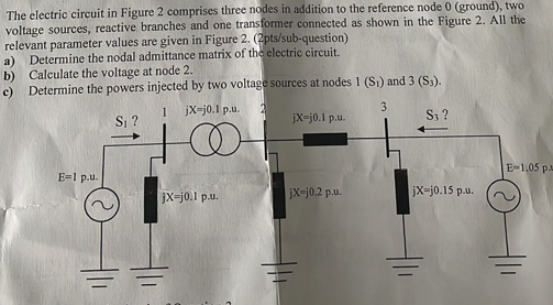 The electric circuit in Figure 2 ﻿comprises three | Chegg.com
