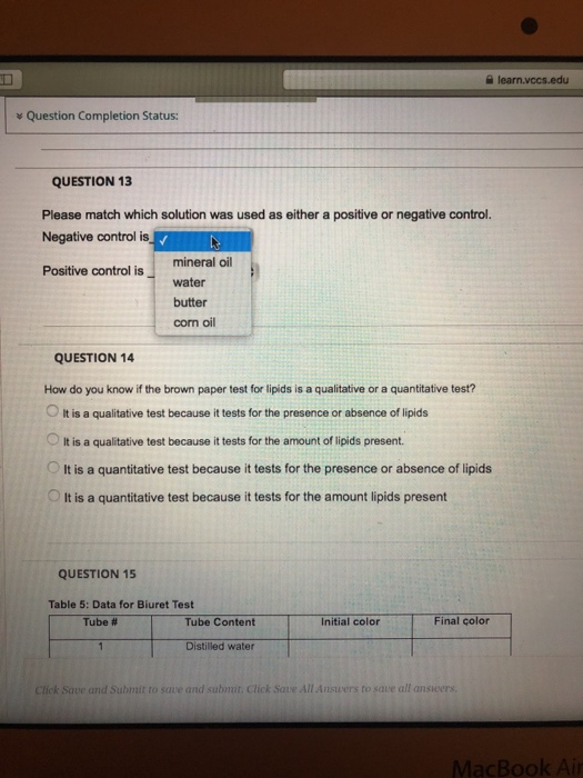 Solved a learn.vocs.edu * Question Completion Status Browse | Chegg.com