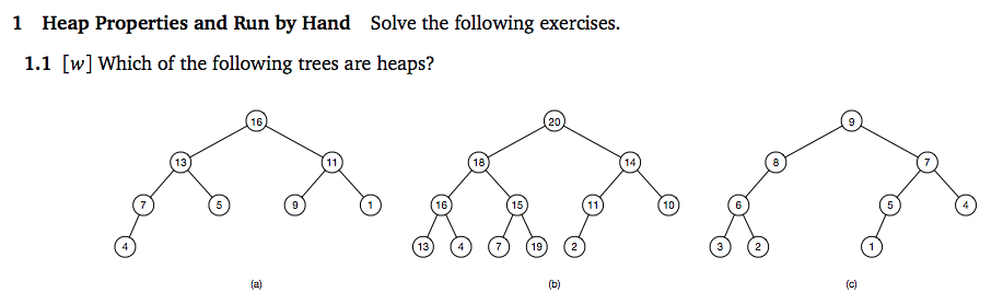 Solved 1 Heap Properties and Run by Hand Solve the following | Chegg.com