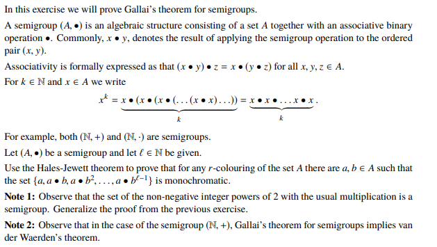 In this exercise we will prove Gallai's theorem for | Chegg.com