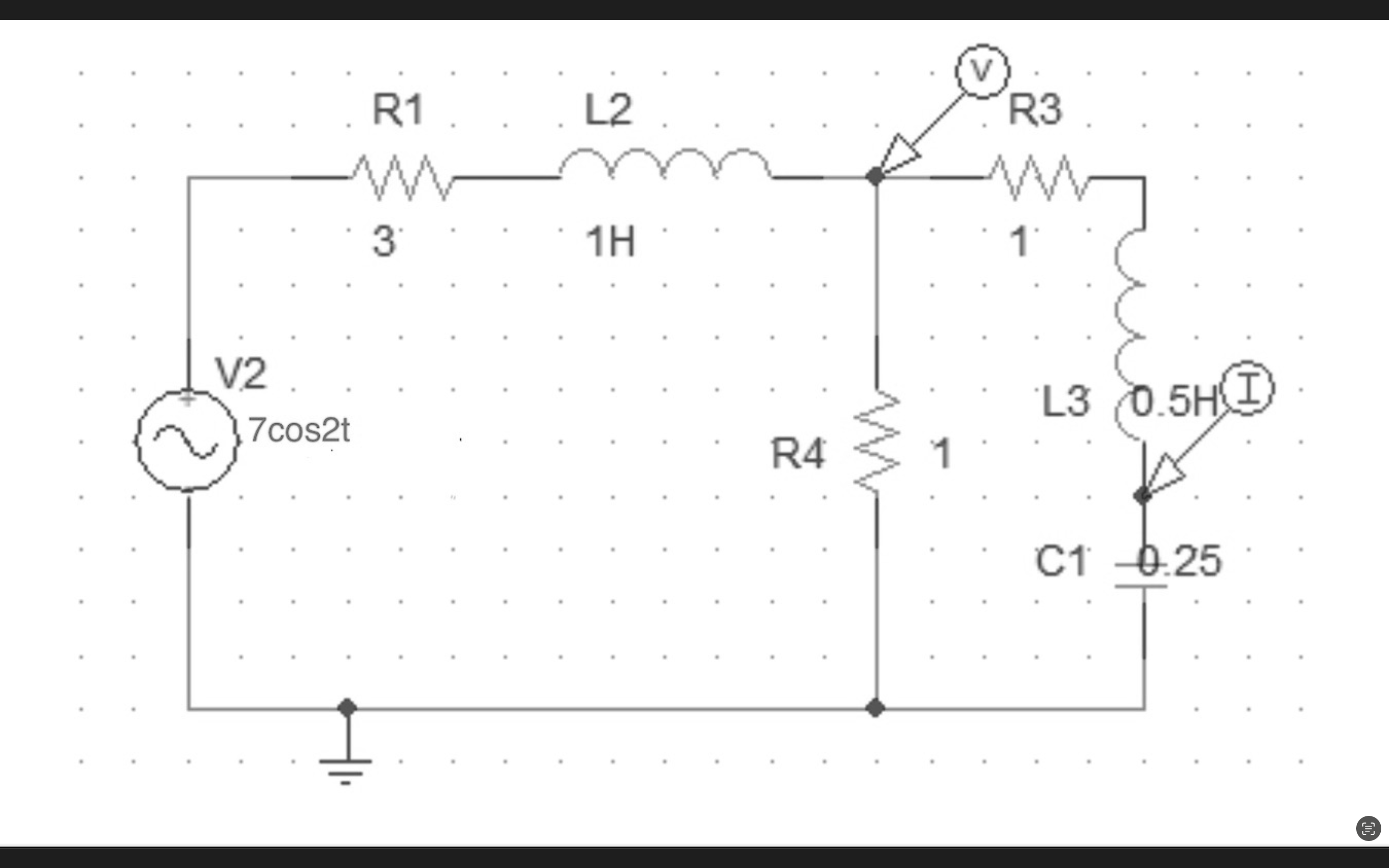 Solved use PSpice to plot the graphs of v(t) andi(t), | Chegg.com