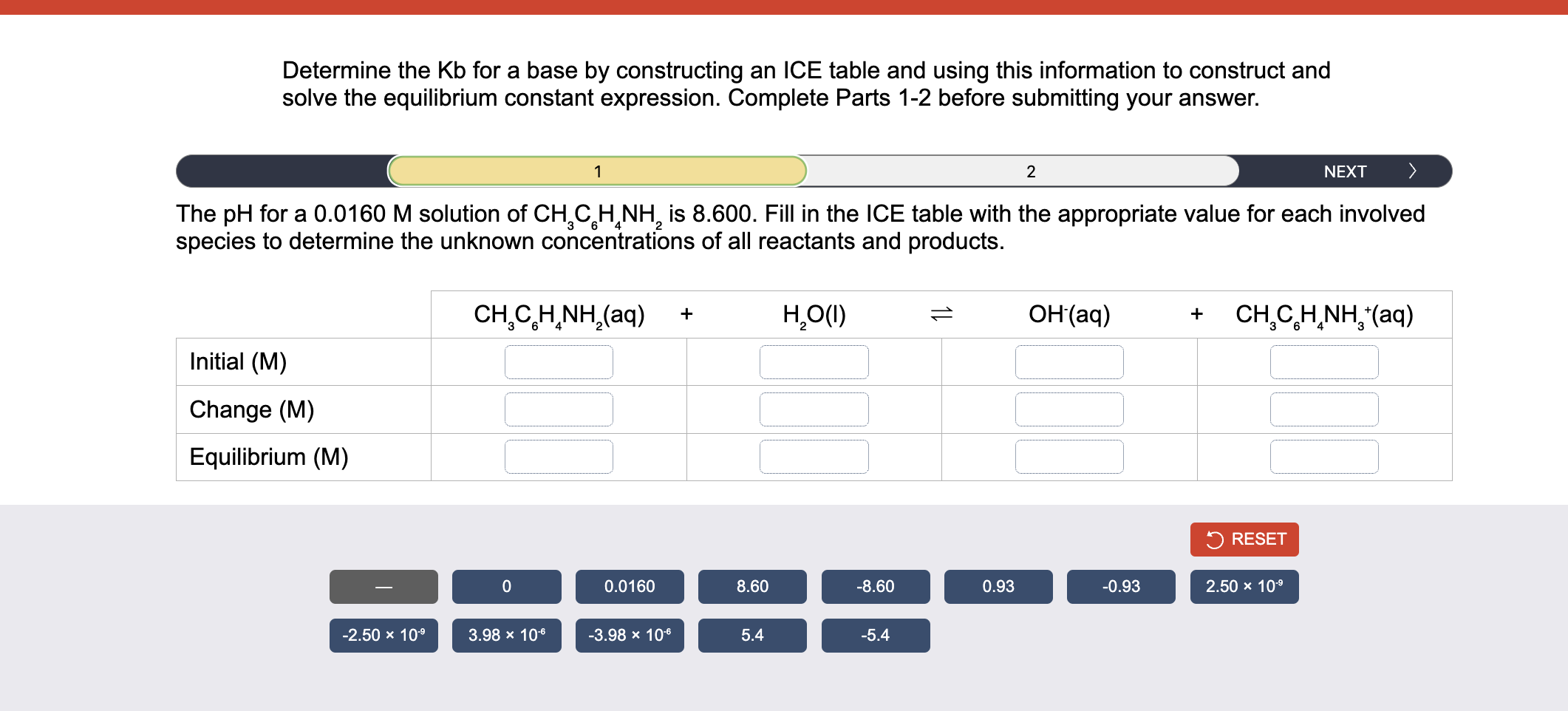 Solved Determine the Kb for a base by constructing an ICE | Chegg.com