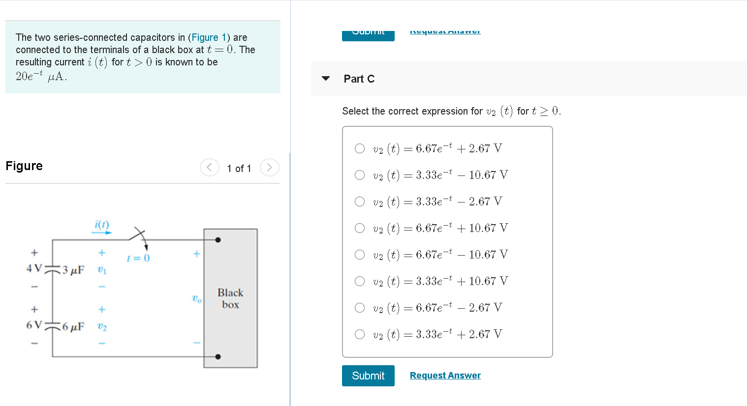 Solved A Review Constants The Two Series Connected