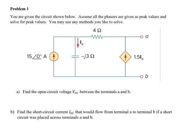 Solved You are given the circuit shown below. Assume all the | Chegg.com