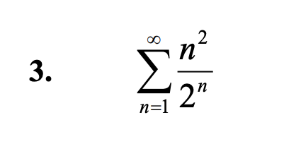 Solved 2 n n 3. 2" n=1 | Chegg.com