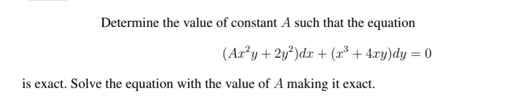 Solved Determine the value of constant A such that the | Chegg.com