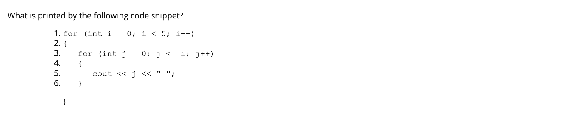 Solved What is printed by the following code snippet? == 1. | Chegg.com